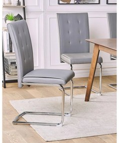 Set 2 ks. jídelních židlí ROVVO (šedá). 1026799
