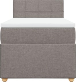 Box spring postel s matrací taupe 80x200 cm textil 3288811