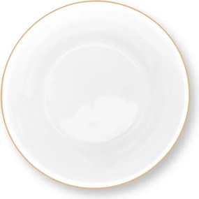 Pip Studio Dot Delight Light Blue-Gold hrnek bez ucha s odkládacím táckem 290ml, modro-zlatý (hrnek bez ucha z tenkostěnného porcelánu)