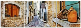 Obraz na plátně - Stará středomořská ulice - panoráma 5151C (120x40 cm)