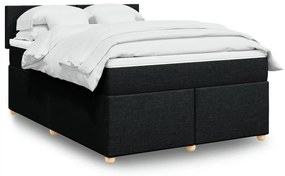 Box spring postel s matrací černá 140 x 190 cm textil 3286670