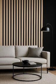3D Dřevěné lamely na zeď na filci 255x46cm - Jasan ARKTICKÝ