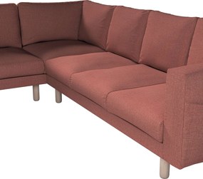 Potah na pohovku IKEA Norsborg rohová 5-místná barva hnědá látka pletený vzor