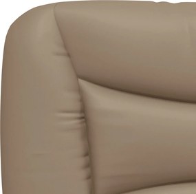 Postel s matrací Hvar cappuccino 140 x 190 cm umělá kůže 3208721