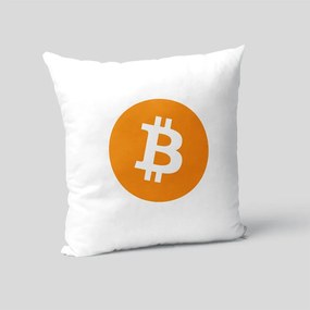 Bitcoin - polštář s potiskem