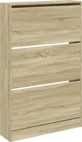 vidaXL Botník 80 x 21 x 125,5 cm kompozitní dřevo [839926] Barva: dub sonoma