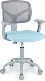 Costway Ergonomická dětská psací židle s nastavitelnou výškou a – modrý
