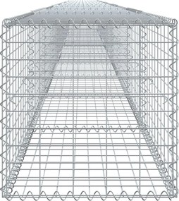 Gabionový koš s víkem 1 000 x 50 x 50 cm pozinkované železo 3295141