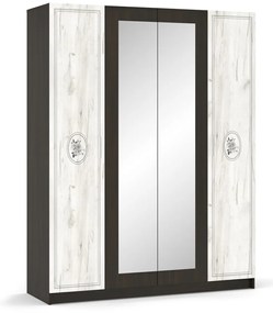 Šatní skříň 4D ATHOS wenge/dub kraft