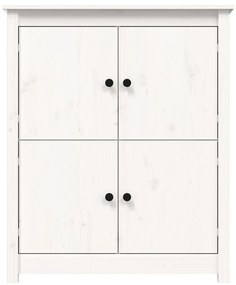 Příborník bílý 83 x 41,5 x 100 cm masivní borové dřevo,  821508