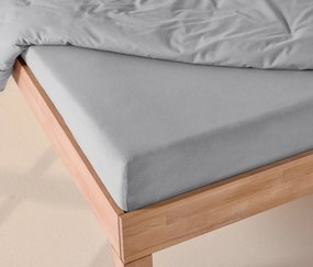 Tchibo - Žerzejové napínací prostěradlo, standardní velikost, šedá