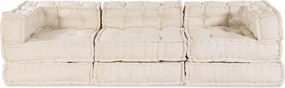 Modulová pohovka Textil Krémová 210 x 70 x 56 cm 3315062