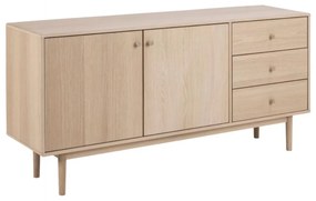 Dřevěná komoda do obývacího pokoje Aston (60578), světlý dub