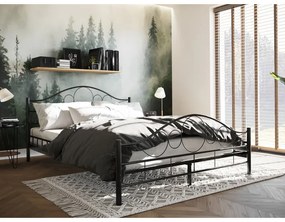 Kovová postel Mirioda, Rozměr postele: 160x200, Barva: Bílá