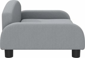 Dětská pohovka světle šedá 70 x 45 x 30 cm textil 3196358