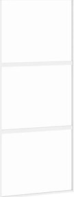 vidaXL Posuvné dveře 90 x 205 cm čiré ESG sklo a hliník [155205] Barva: Bílá a průhledná