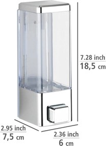 ISTRES Dávkovač tekutého mýdla a dezinfekce, stříbro, 320 ml, Wenko