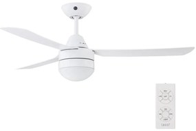 BAYSIDE 531016 - Stropní ventilátor MEGARA 2xE14/15W/230V bílá + DO
