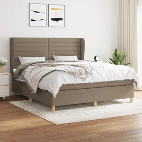 Box spring postel s matrací taupe 180x200 cm textil 3128625