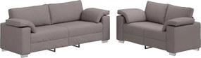 Pohovka 2 ks Taupe textil 3324746