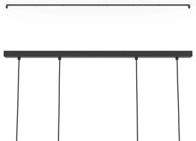 Eglo 390164 - Lustr na lanku CIDRAZ 4xE27/40W/230V černá/hnědá