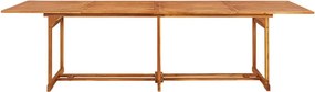 Zahradní jídelní stůl 280 x 90 x 75 cm masivní akáciové dřevo 315947