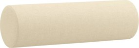 2místná pohovka s polštáři krémová 120 cm textil 3200776