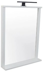 BPS-koupelny Zrcadlo s policí Basel Z 63 LED-B osvětlením Any LED 30 B, černá