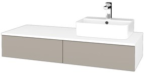 Dřevojas Koupelnová skříňka MODULE SZZ2 120 Varianta: N01 Bílá lesk / N07 Stone / Pravé