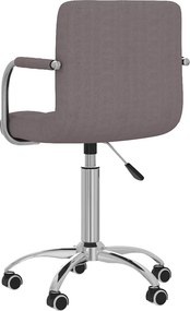 Otočná jídelní židle taupe textil 3087978