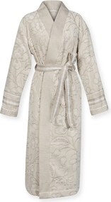 Pip Studio župan Jasmin Jacquard - pískový (Luxus a pohodlí ve stylovém županu s rafinovaným žakárovým květinovým vzorem)