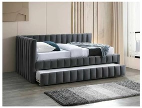 Postel Mikayla Velvet 120 x 200 cm, šedá