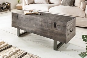 Konferenční stolek - truhla Unity Loft 115 cm šedé mango