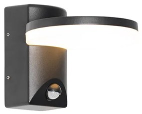 Venkovní nástěnné svítidlo černé včetně LED IP54 pohybového senzoru - Esmee