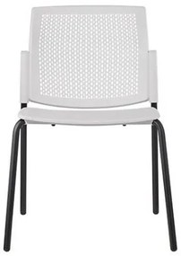 Alba Plastová židle LOGOS na 4 nohách bez područek Barva plastu Alba černá Barva kostry chromová kostra