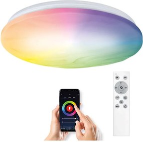 LED stropní světlo Wave RGB + CCT - průměr 38 cm, bílá
