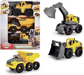 Dickie Stavební set Volvo 3 ks, 16 cm / od 3 let