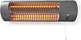 Nedis Koupelnové ohřívače šedá / 1200 W / 2 Tepelné Režimy / X4