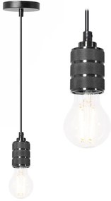 Toolight Toolight, závěsná stropní lampa 1xE27 APP342-1CP, černá, OSW-08409
