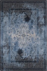 Modrý vlněný koberec 100x180 cm Difida – Agnella