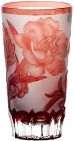Sklenička Sakura, barva rubín, objem 320 ml