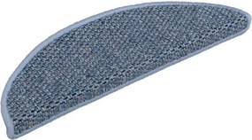 Samolepící nášlapy na schody vzhled sisal 15 ks 56x17x3cm modré 326862