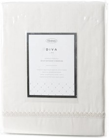 SATÉNOVÉ POVLEČENÍ DIVA 200X220 CM, 2 KS 70X80 CM KRÉMOVÉ
