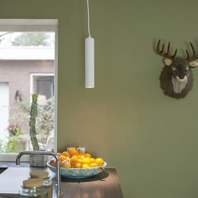 Sada 2 designových závěsných lamp bílých - Tuba Small