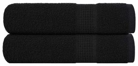 Ručníky FROGN 2 ks černé 100x150 cm 360 g/m² 136956