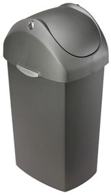 Simplehuman odpadkový koš,houpací víko,60l, šedý plast,CW1355