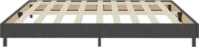 Postel boxspring šedá textil 200 x 200 cm 287459