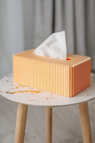 BOX SETA - Designový box na jednorázové kapesníčky, meruňková