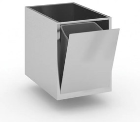Nerezový výklopný koš pod stůl, 425 x 400 x 530 mm