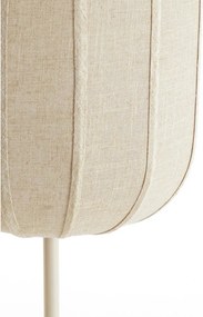 Krémová stojací lampa s textilním stínidlem (výška 165 cm) Solune – Light &amp; Living